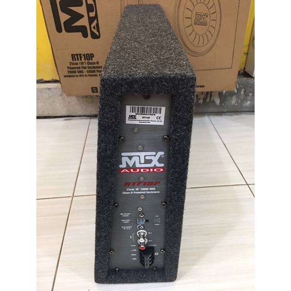 MTX 10” Subbox มีแอมป์ในตัว BassBox ยี่ห้อMTX รุ่น RTF10P Amplifier Class D200วัตต์RMS ติดรถยนต์ ...