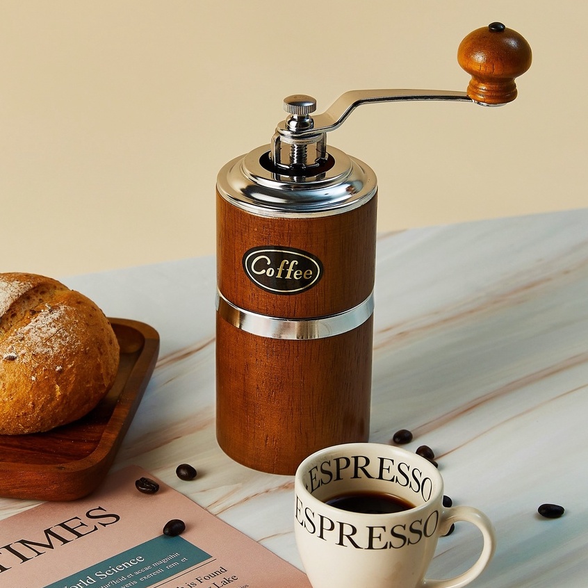 BILLI DESIGN [COFFEE MILL] ที่บดกาเเฟไม้จามจุรี | Shopee Thailand