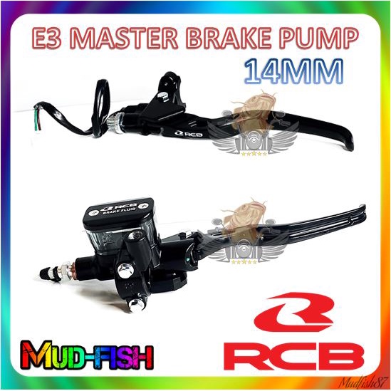 ปั๊มเบรก E3 E2 UNIVERSAL R/H (สีดํา) สําหรับ R15 Y15ZR LC135 RS150 RFS150 185 VF3i FZ150 ...