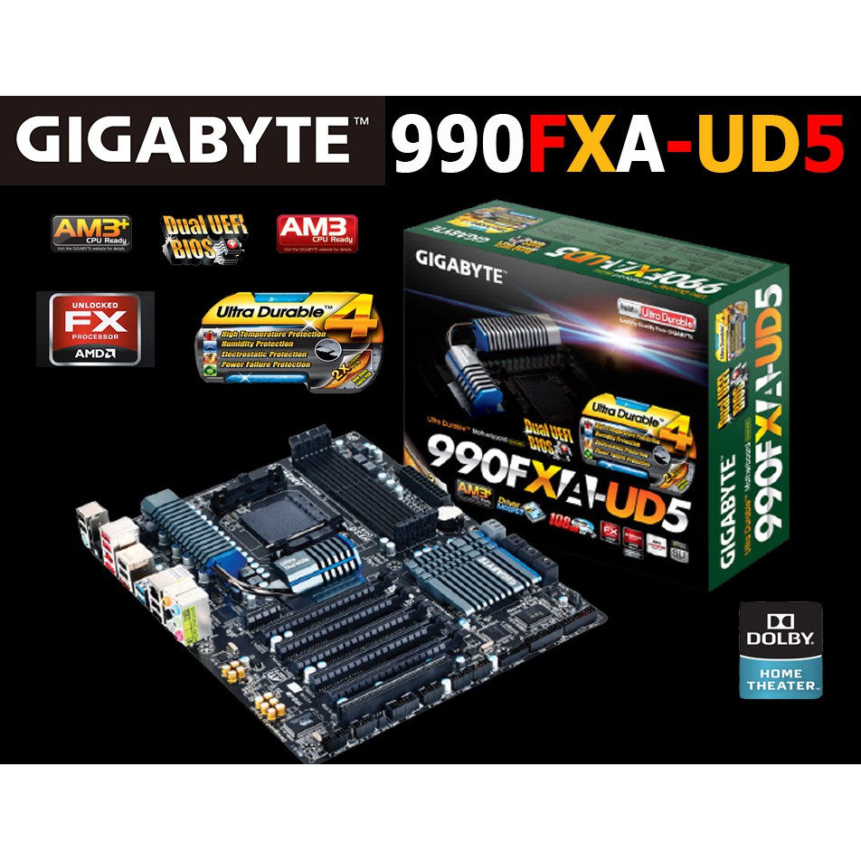Mainboard AMD GIGABYTE 990FXA-UD5 (Socket AM3+) มือสอง พร้อมส่ง แพ็คดี ...