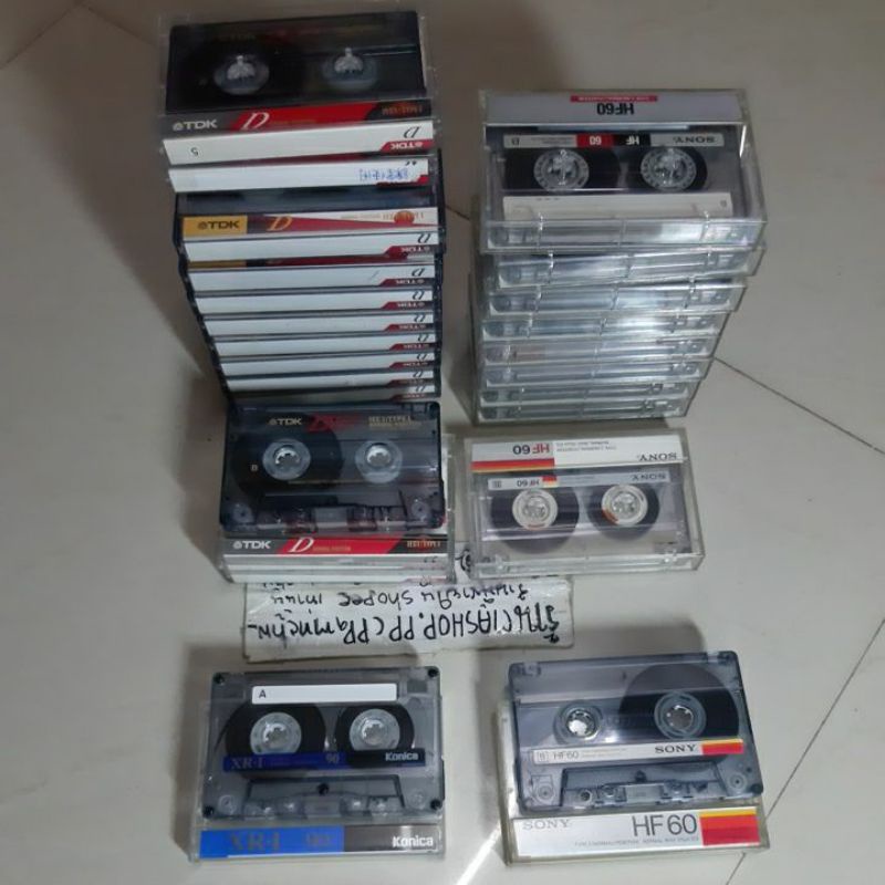 เทปเปล่า/เทปคาสเซ็ท BASF,JC HI FI,Konica,Scatch,ONPA,SONY,Maxellอัดเพลง ...