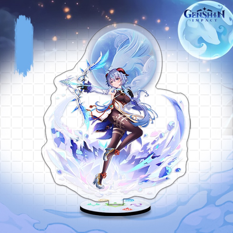 Genshin impact figure Kinich Navia Mualani ขาตั้งอะคริลิค ขาตั้ง Furina ...