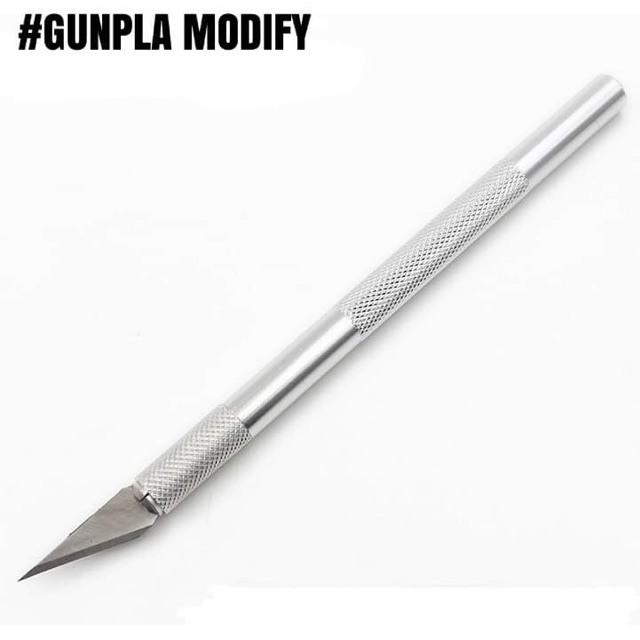 Modeler Knife มีดสำหรับงานโมเดล ด้ามจับอลูมิเนียม 6 ใบมีด | Shopee Thailand