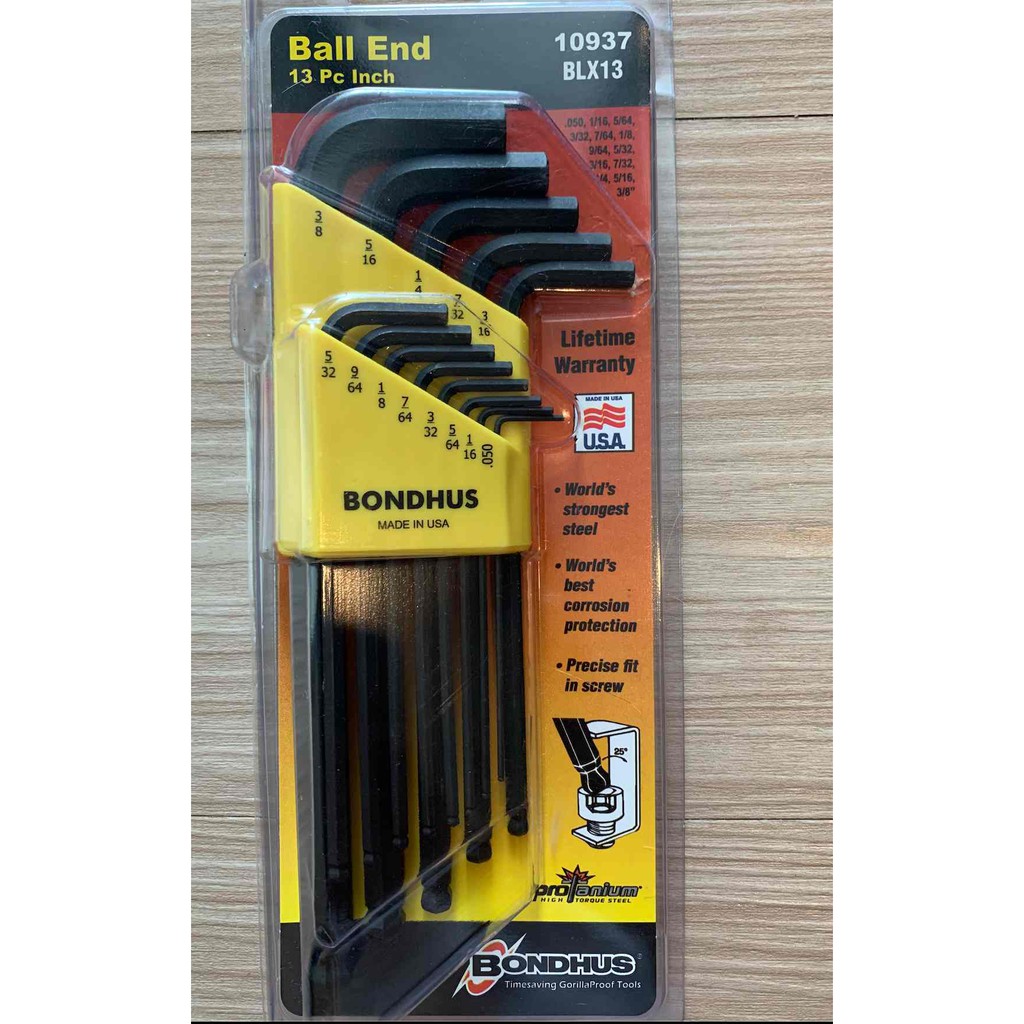 Bondhus 10937 BLX13 ชุด 13 ชิ้น หุน หัวบอล | Shopee Thailand