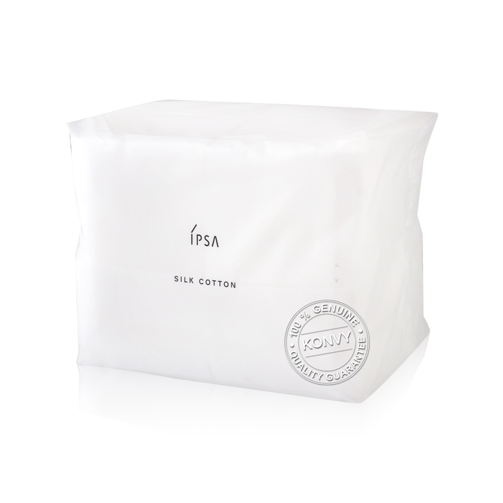 IPSA สำลีสำหรับเช็ดหน้า Silk Cotton Facial 120 แผ่น. | Shopee Thailand