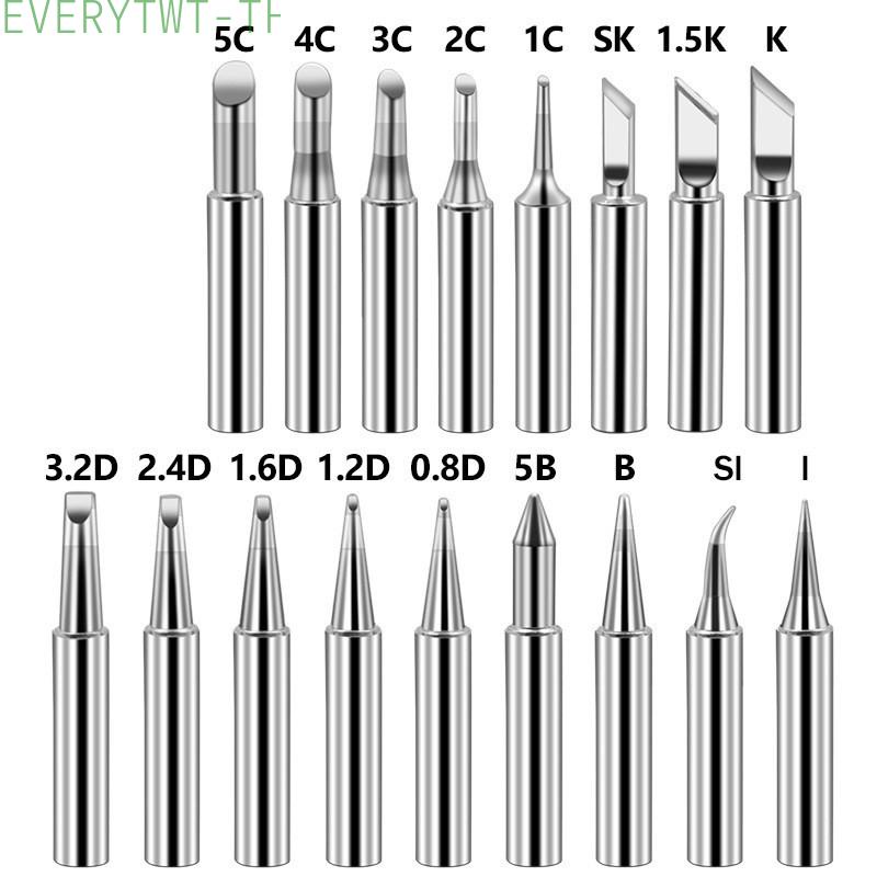 【EVERY】Solder Iron Tip 3/5/10/12/15pcs 900M-T Copper Alloy For HAKKO ...