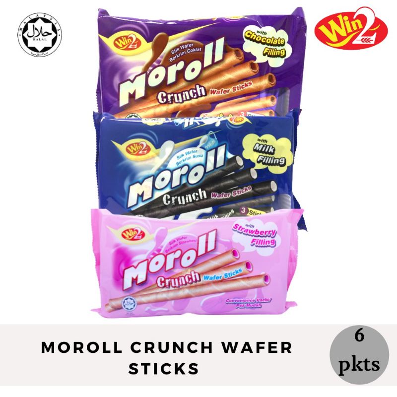 WIN2 MOROLL CRUNCH WAFER STICKS (90G) | Shopee Thailand