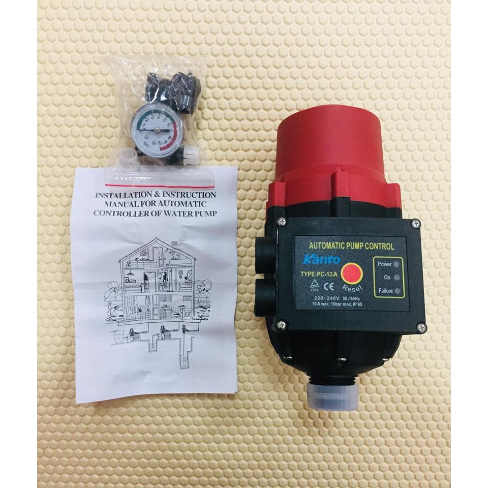 สวิทซ์ควบคุมปั๊มน้ำอัตโนมัติ ( Switch Control ) ยี่ห้อ Kanto รุ่น KT-PC-13A ขนาดเกลียว 1 นิ้ว ...