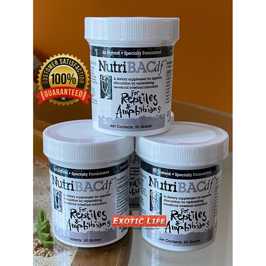 NutriBAC df โปรไบโอติก ขนาด 50 กรัม สำหรับ สัตว์เลื้อยคลาน และ สัตว์ ...