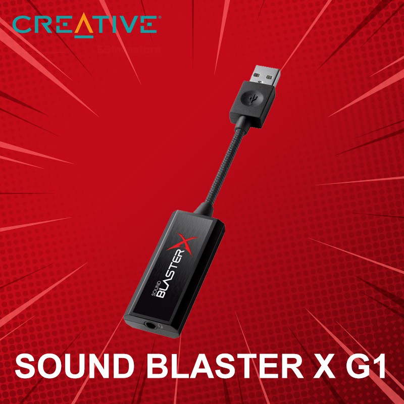 การ์ดเสียง Creative รุ่น Sound BlasterX G1 ประกันศูนย์ 1 ปี | Shopee ...