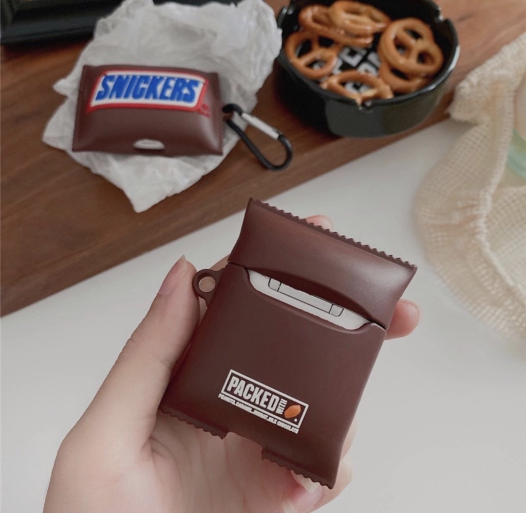 Snickers case แอรพอด รุ่น1/รุ่น2/รุ่น3 เคสสำหรับแอร์พอด2 เคสซิลิโคน ...