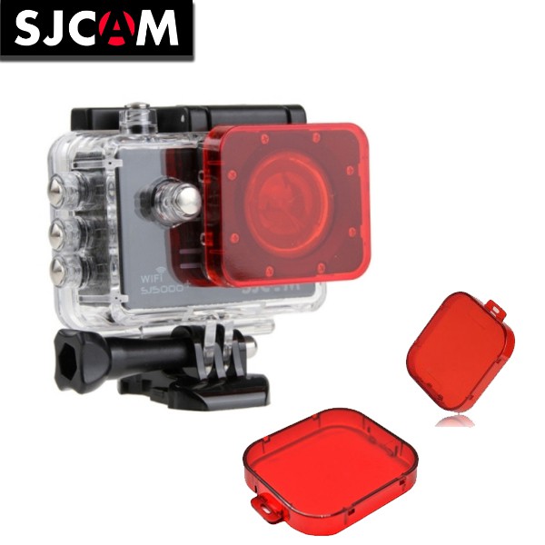 SJCAM Red Lens Filter for Action Camera Sj5000 Series & X1000 ตัวกรอง ...