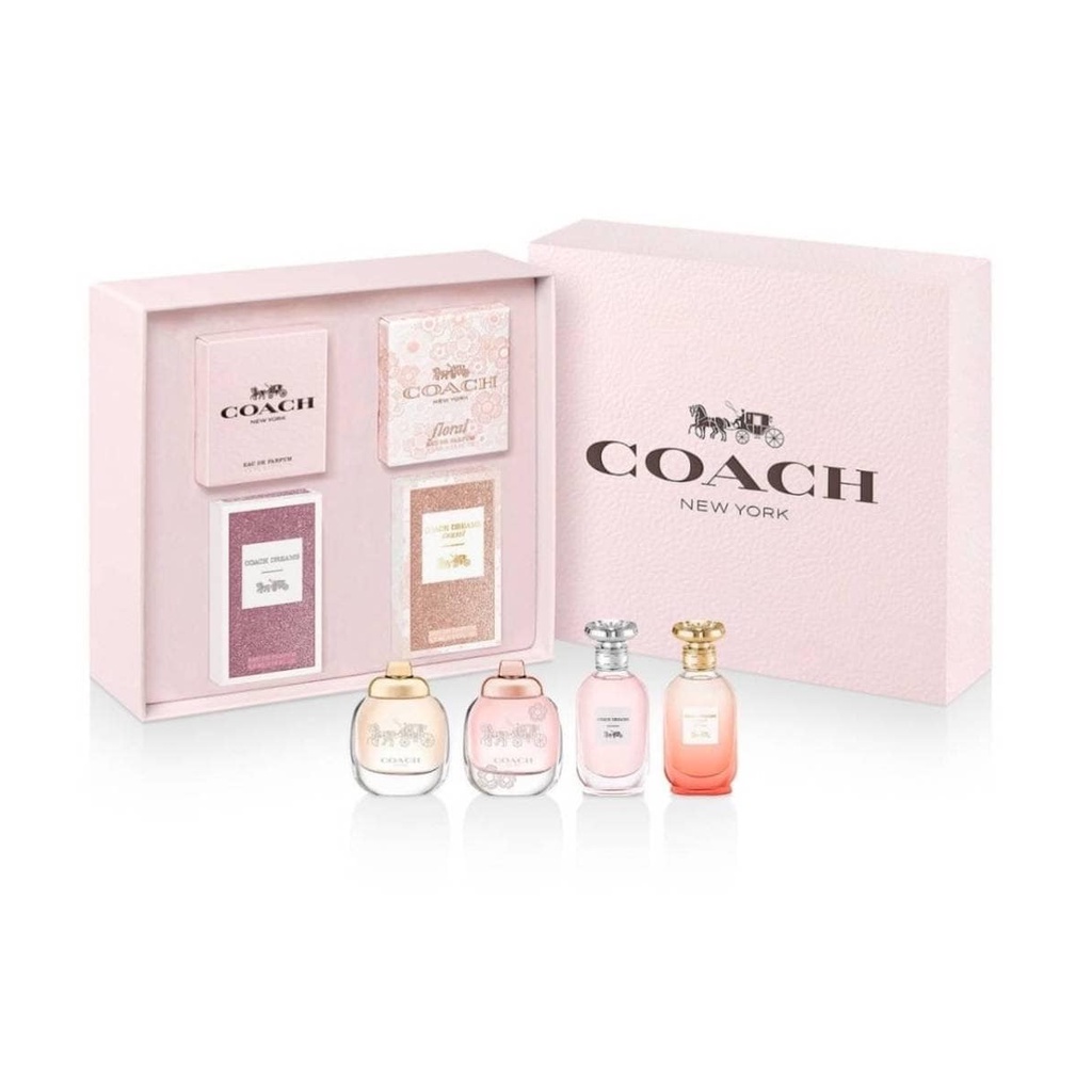 Set Coach Miniature Perfume Gift Set 4 x 5 ml | Shopee Thailand