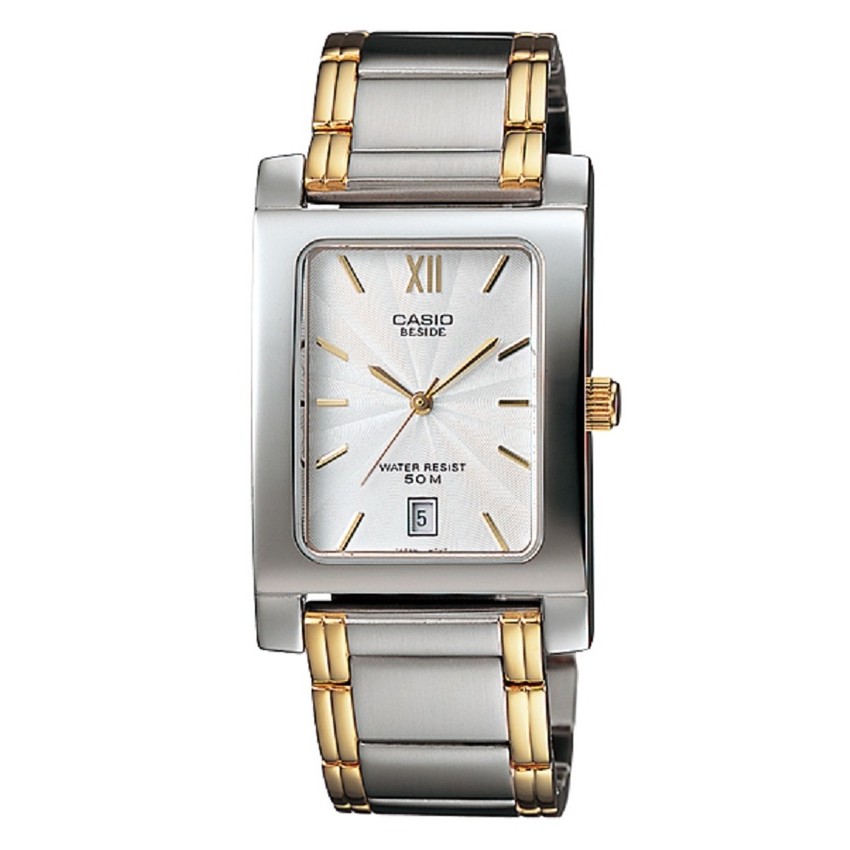 Casio Beside นาฬิกาผู้ชาย สายสแตนเลส รุ่น BEM-100SG-7AVDF - Silver ...