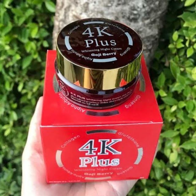 ครีม 4K Plus GOJI BERRY Whitening Night Cream 4เค พลัส ไวท์เทนนิ่ง ไนท์ ...