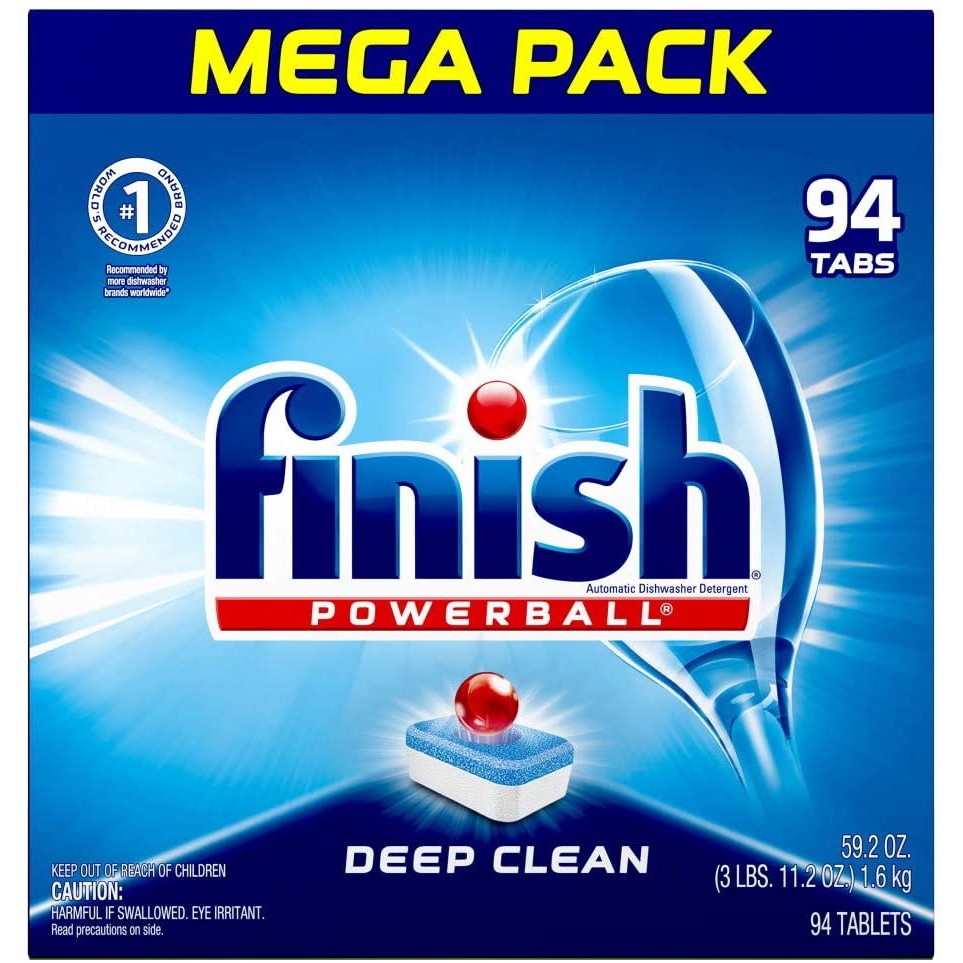 ʕ•́ᴥ•̀ʔ Finish Deep clean 94 ชิ้น powerball dish washing machine ล้าง ...
