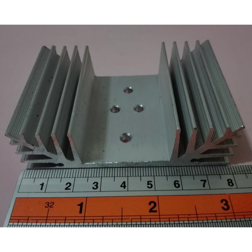ฮีทซิงค์ เจาะรู TO-3 Heatsink ระบายความร้อน 80x55x25 mm. IC เครื่อง ...