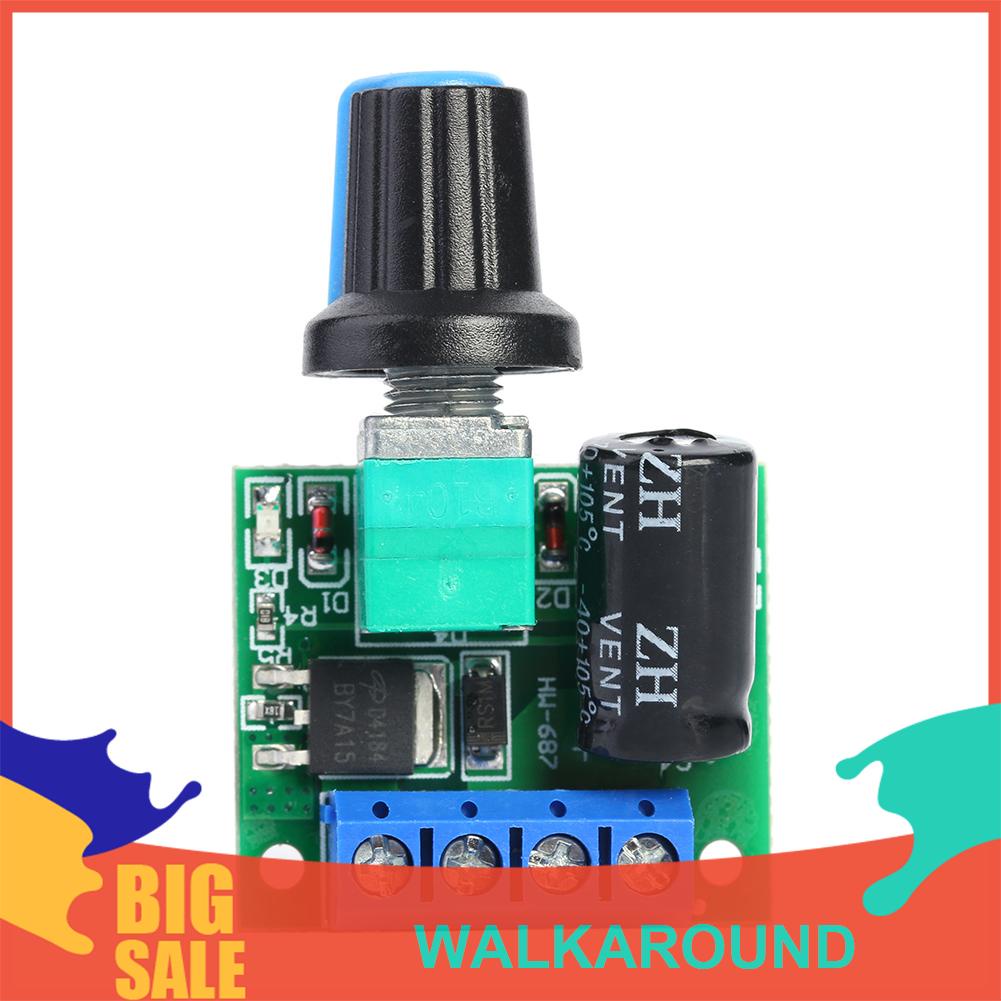 Walkaround โมดูลมอเตอร์ควบคุมความเร็ว Pwm 5A 90W Dc 5V-35V ควบคุมแรงดัน ...