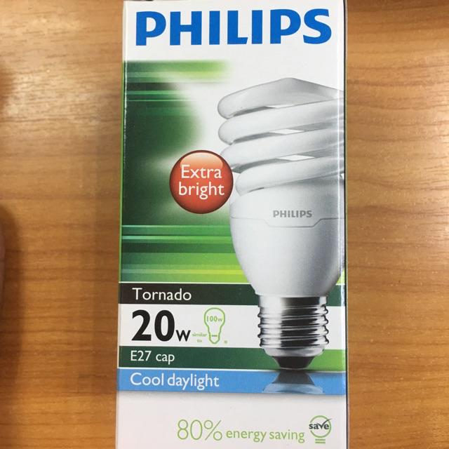 หลอดทอร์นาโด ฟิลิปส์ 8W12W15W20W24W E27 220-240V50-60Hz Extra bright | Shopee Thailand