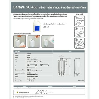ที่จ่ายน้ำยาเช็ดโถสุขภัณฑ์ SARAYA รุ่น SC-460 | Shopee Thailand