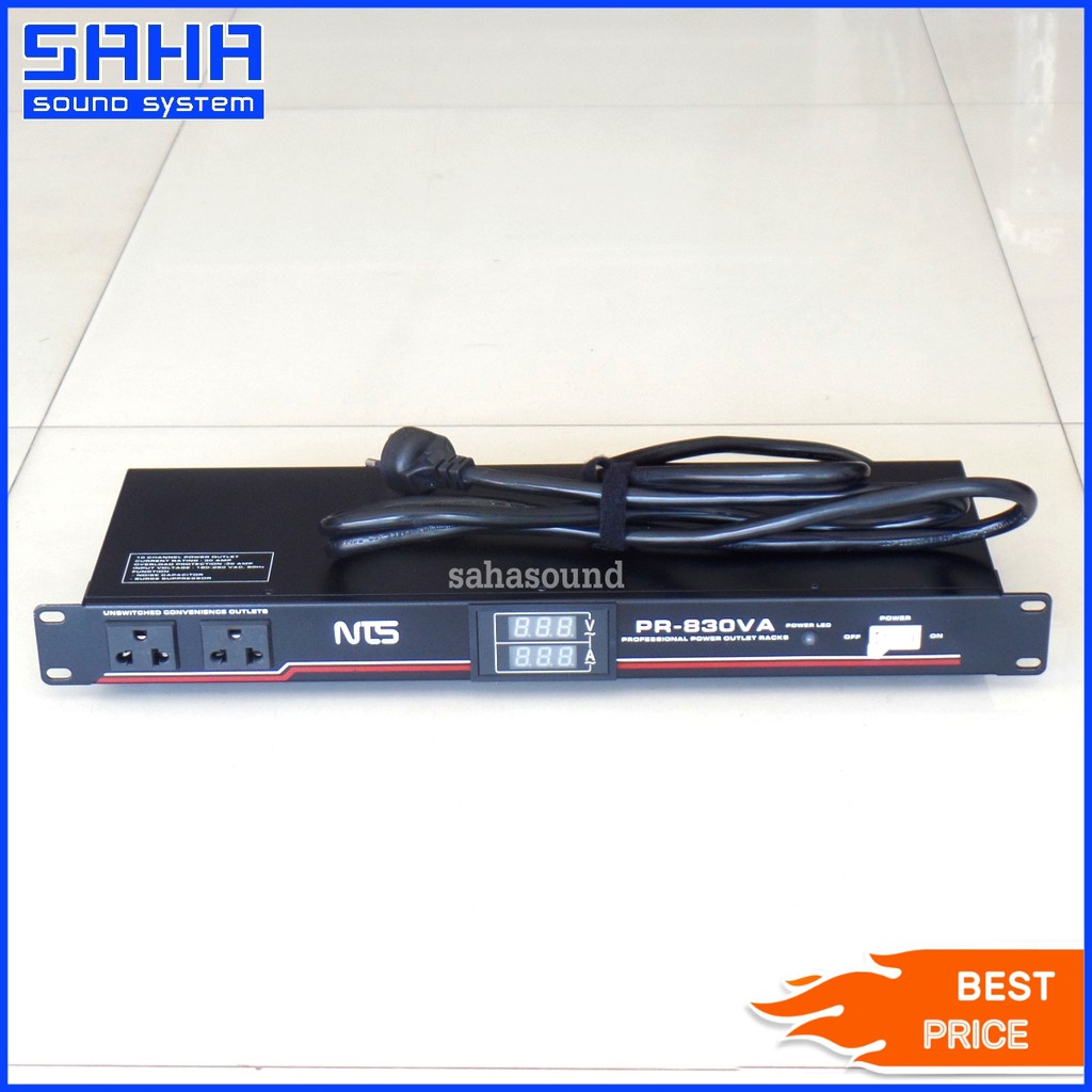 NTS PR-830VA เพาเวอร์เบรกเกอร์ 10 ช่อง เบรกเกอร์ 3 ขา (โวล์ท + แอมป์มิเตอร์) sahasound - สหซาวด์ ...