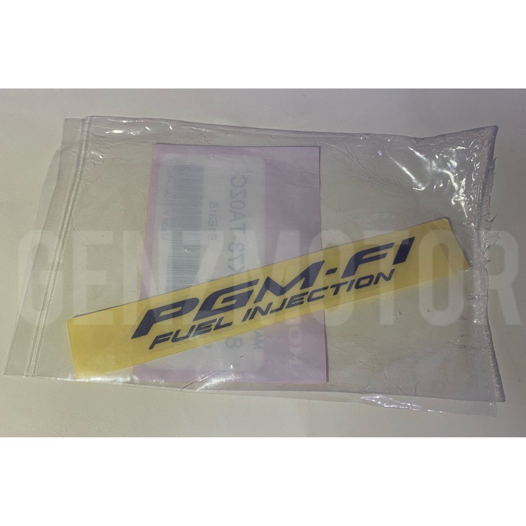 สติ๊กเกอร์ PGM-FI FUEL INJECTION 80 mm. แท้ศูนย์ 86648-K73-TA0ZC ⚡️ ...