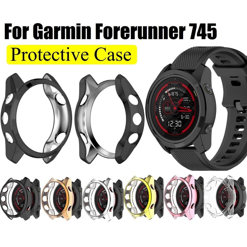 เคส Garmin Forerunner 745 Case TPU Plating Soft Cover for Garmin 745 ...