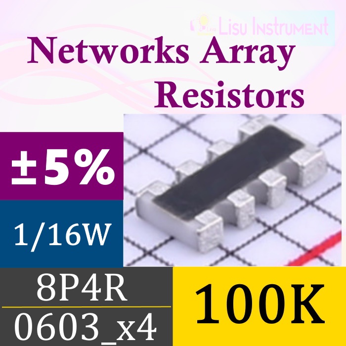 100K 8P4R 0603_x4 ±5% Networks Array Resistors Marking 104 | Shopee ...
