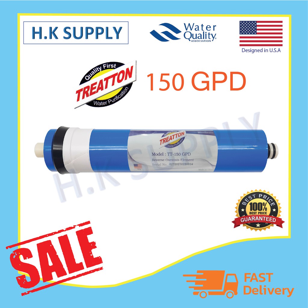 ไส้กรองน้ำ Aquatek เมมเบรน 150 GPD ไส้กรองเมมเบรน RO Membrane UniPure BioMax Fastpure Canature ...