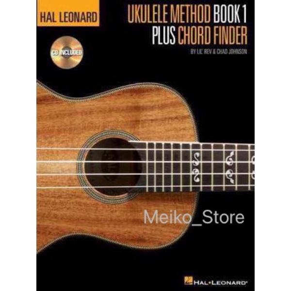 หนังสือเรียนอูคูเลเล่ Ukulele Method Book 1 Plus Chord Finder (มี CD ...