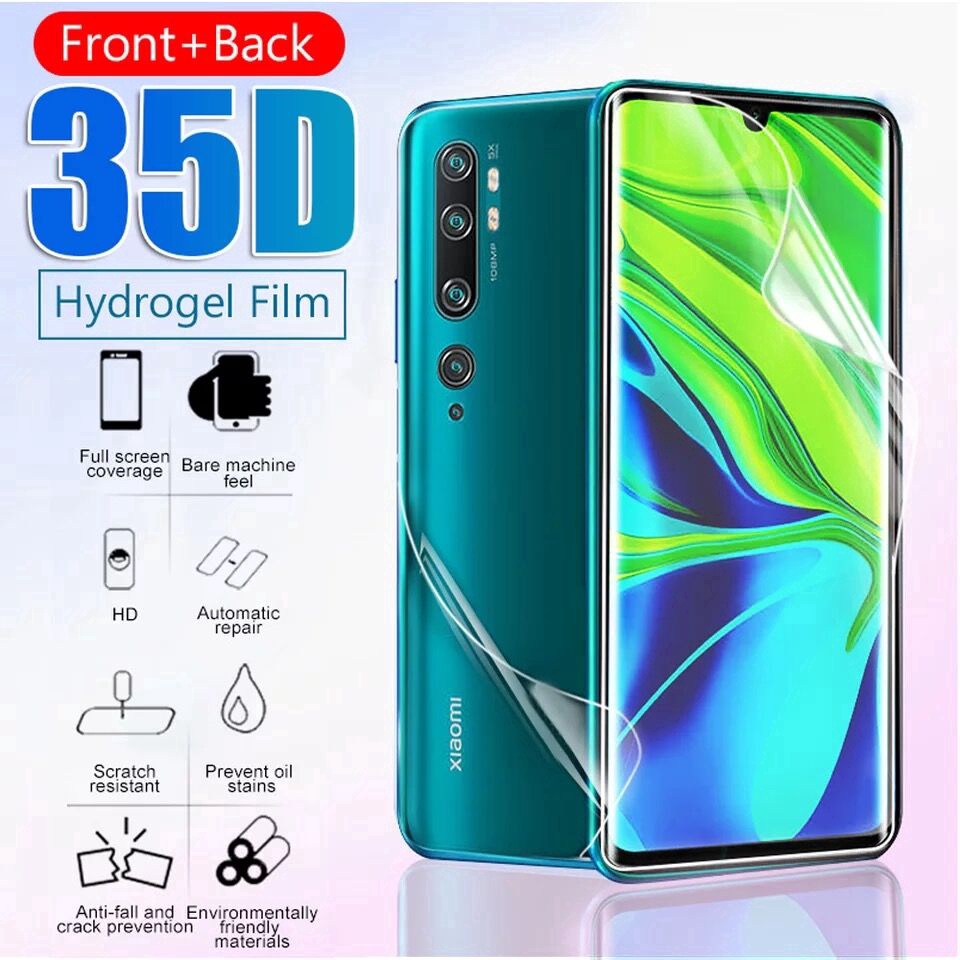 ฟิล์มหน้าและหลังนาโน Xiaomi Mi5X/6/8/8SE/9/9SE MiA1 A3 CC9Pro Pocophone F1 TPU ปกป้องหน้าจอ ...