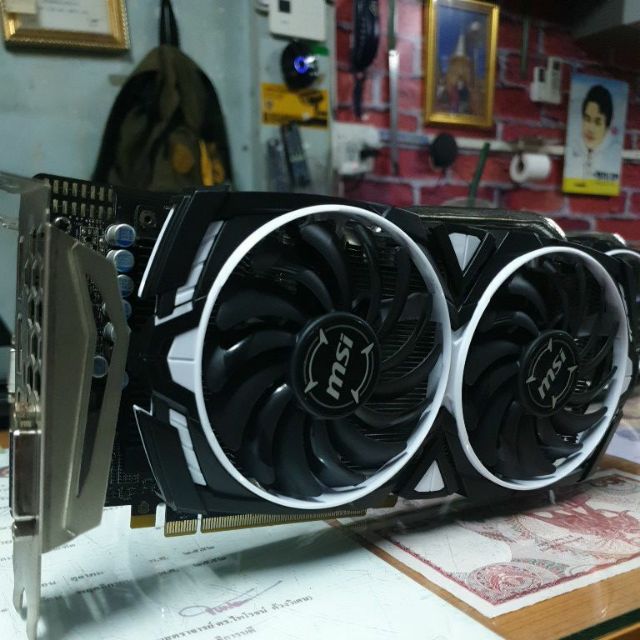 การ์ดจอมือสอง AMD RX 470/4GB MSI ARMOR OC สะภาพสวย ฝุ่นน้อย ทำความสะอาด ...