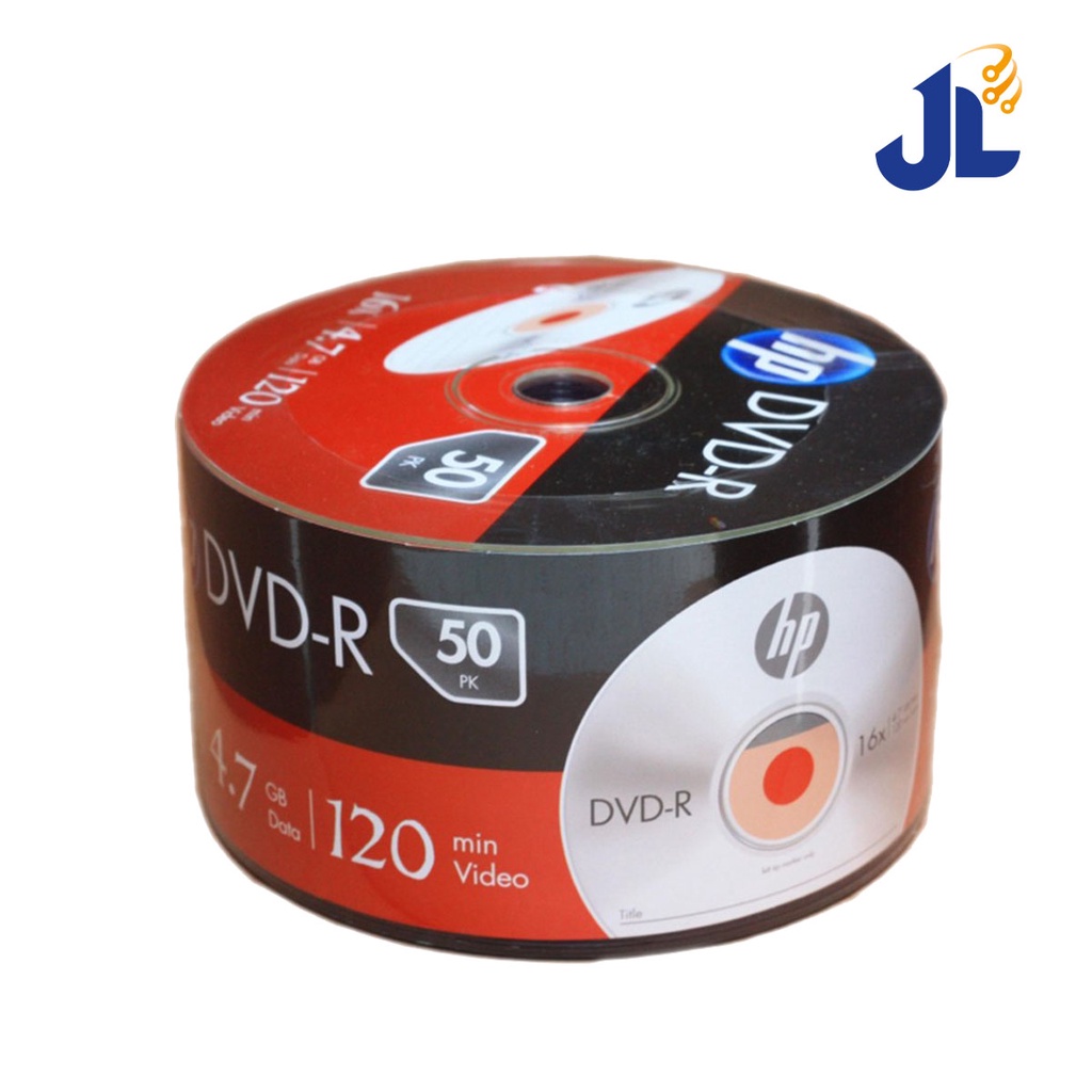 แผ่นดีวีดี DVD-R 4.7Gb 16X ยี่ห้อ HP ของแท้ 50 แผ่น | Shopee Thailand