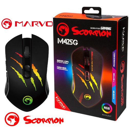 MARVO Mouse GAMING 3200 DPI เม้าส์มีสาย รุ่น M425G | Shopee Thailand