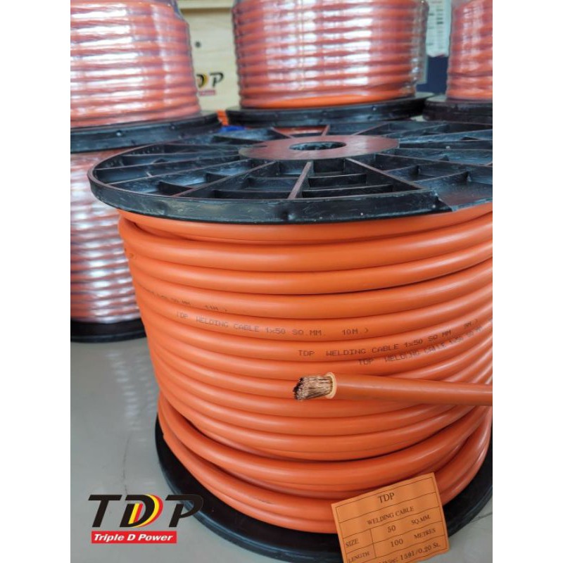 TDP Premium Cable 50 sq.mm. รุ่นทองแดงเต็ม สีส้ม | Shopee Thailand