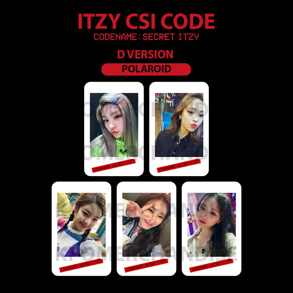 โฟโต้การ์ด ITZY CSI Code Secret Premium Chaeryeong Lia Ryujin Yuna ...