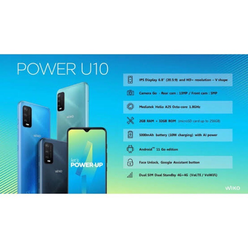 [NEW] Power U10 (2/32GB) แบตเตอรี่ 5000 mAh ชาร์จ 1 ครั้ง ใช้ได้นาน 3.5 วัน | Shopee Thailand