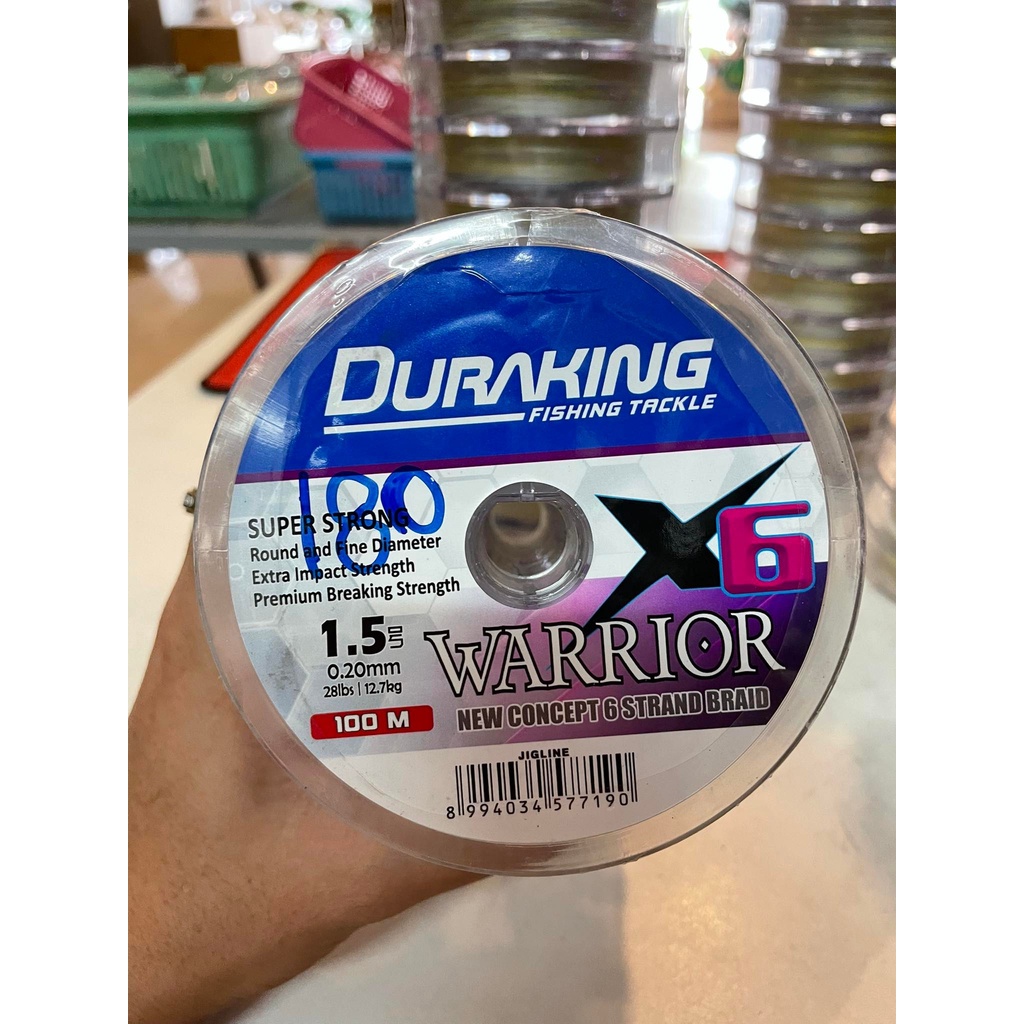 สาย PE Duraking Warrior ถัก6 ยาว100 เมตร | Shopee Thailand