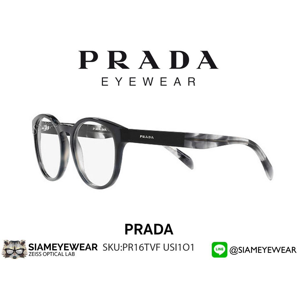 Prada Optic PR16TVF USI1O1 Grey Havana | Shopee Thailand