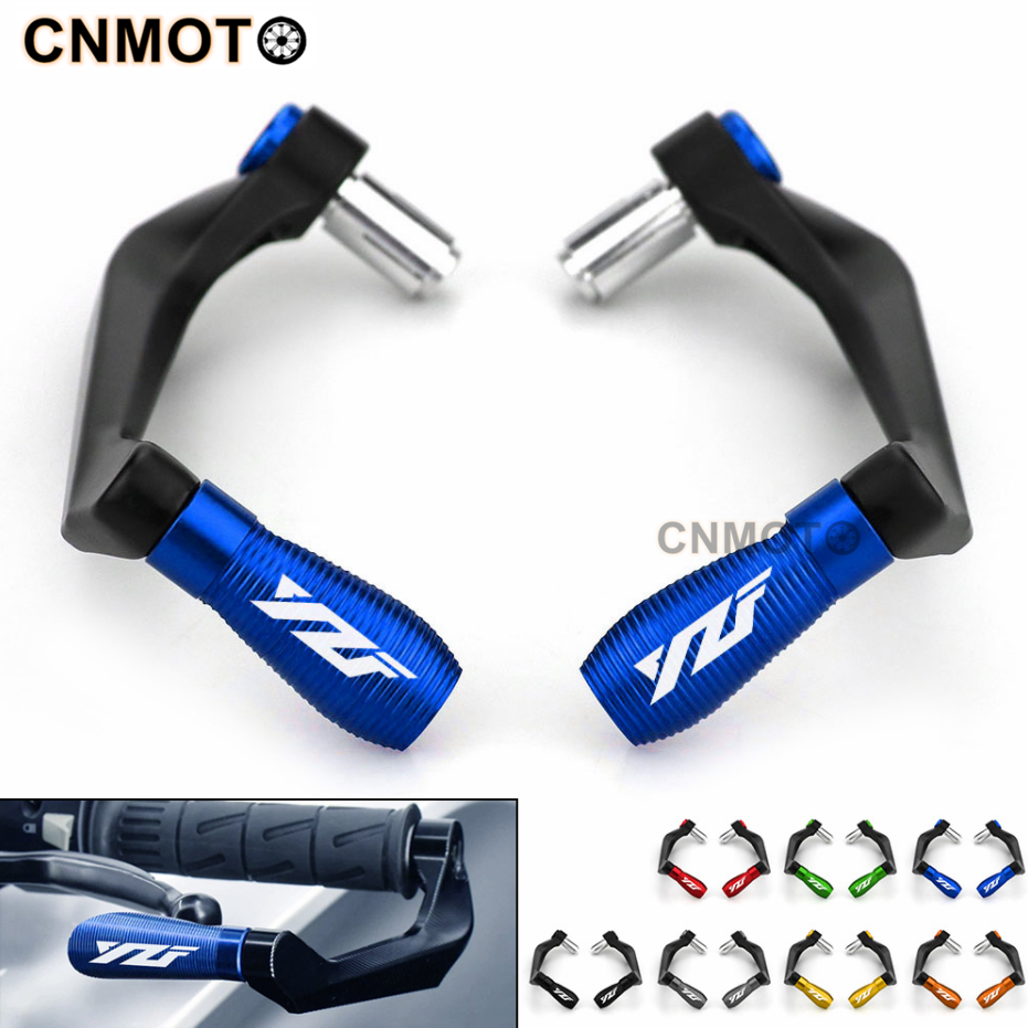 Yamaha YZF R25 R15 R3 R6 R1 รถจักรยานยนต์ CNC Handlebar Grips Guard ...