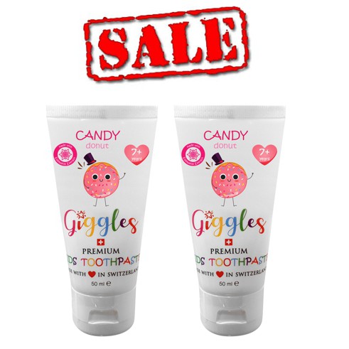 "พิเศษ 2 หลอด 500 บาท" GIGGLES PREMIUM KIDS TOOTHPASTE กลิ่น CANDY ...