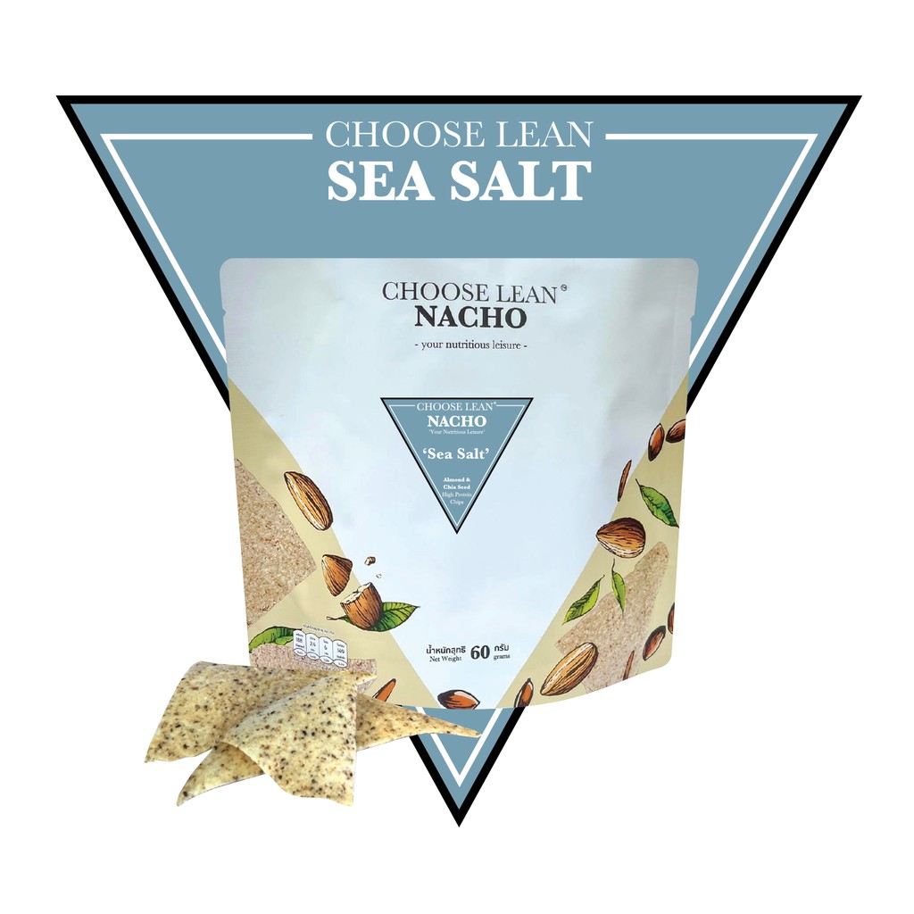 (046) Choose Lean Nacho Sea Salt (ชูสลีน นาโช่ รสเกลือทะเล) | Shopee ...