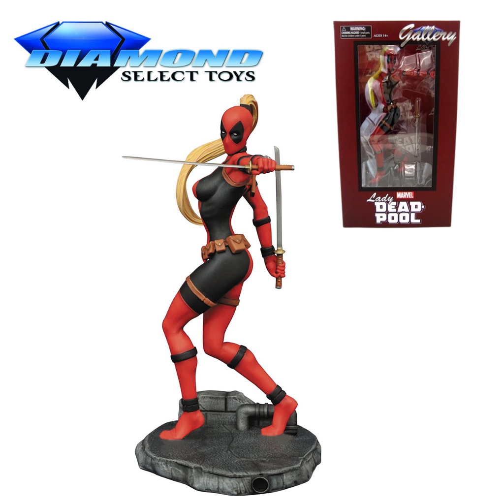 ((SOLD OUT) Diamond Select Toys Marvel Gallery - Lady Deadpool Statue ...