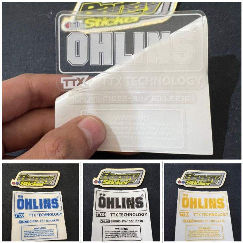 สติ๊กเกอร์ OHLINS TTX STICKER SHOCK | Shopee Thailand