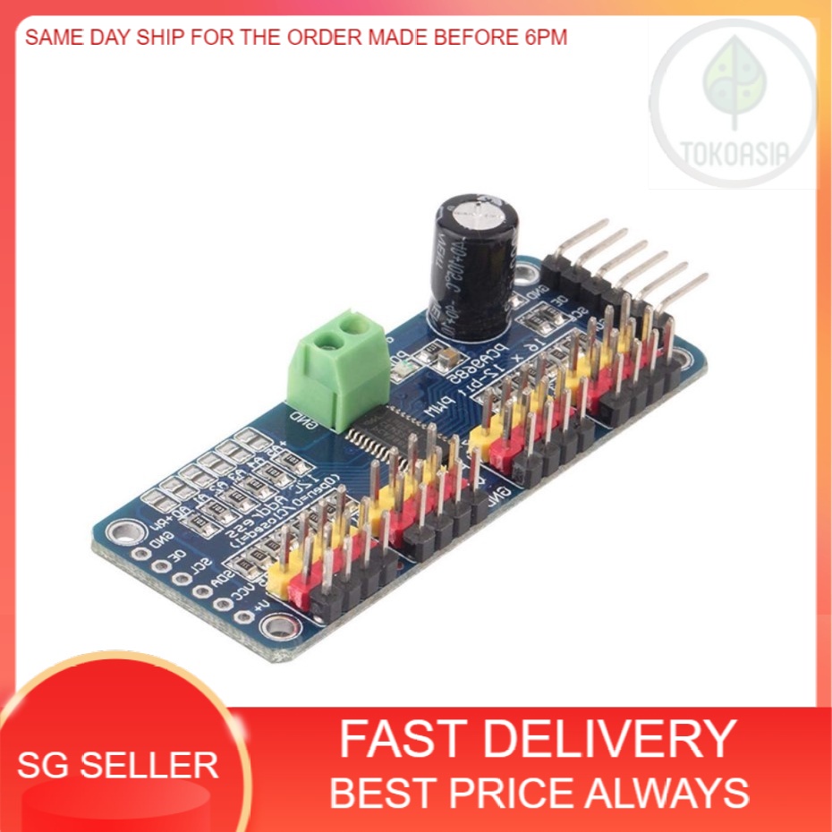 (Ready Stock)PCA9685 16 CH 12Bit PWM Servo Motor Driver Board Control ...