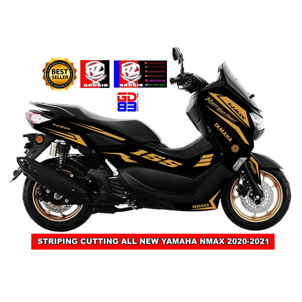 Striping Sticker ตัด Yamaha ALL NMAX NEW 2021-2023 ABS และ NON ABS ...