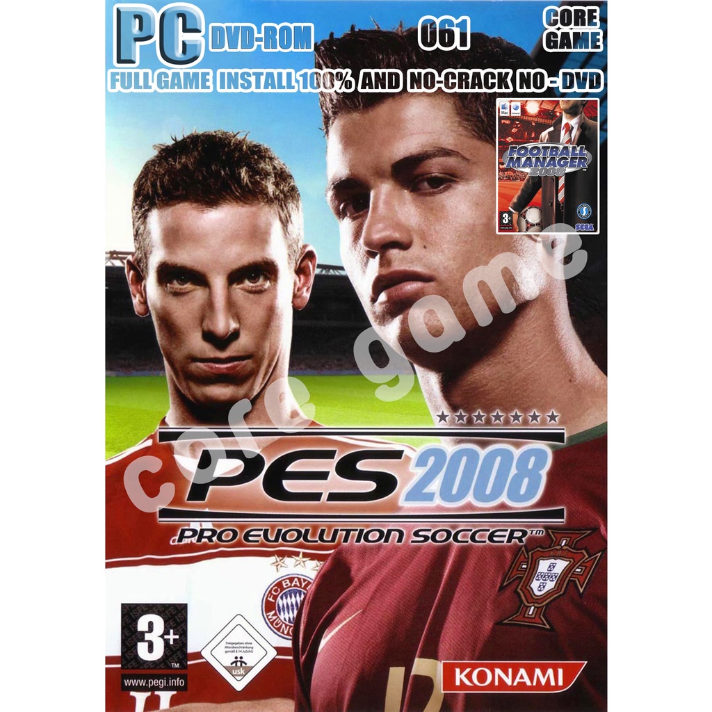 PES 2008 pro evolution soccer 2008 (+FM 2008) แผ่นเกมส์ แฟลชไดร์ฟ เกมส์ ...