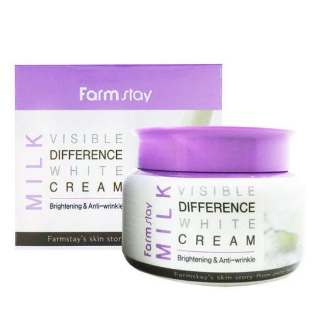 Farm Stay Milk Difference White Cream 100 g. | Shopee Thailand
