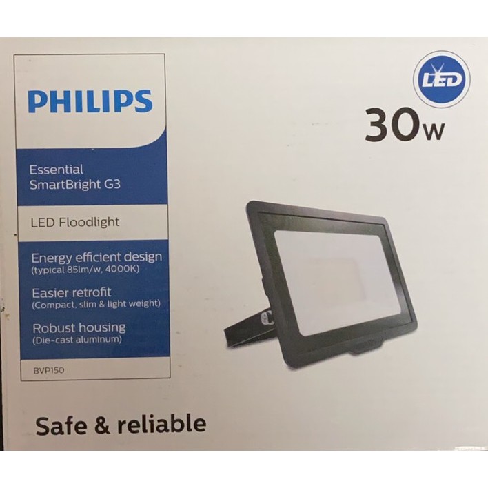 โคมฟลัดไลท์ LED 30W BVP150 Philips Floodlight SPOTLIGHT สว่างเต็มวัตต์ ...