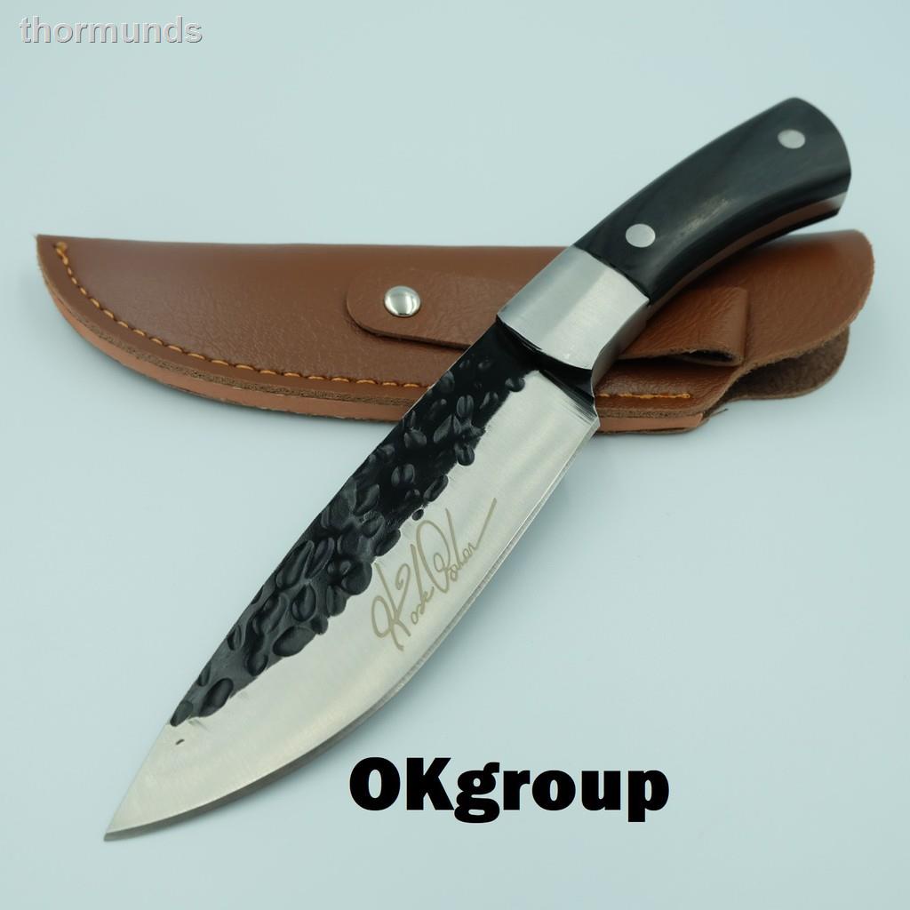 ♟OKgroup FX005 Fixed blade knife(High carbon steel) มีดพก มีดเดินป่า ...